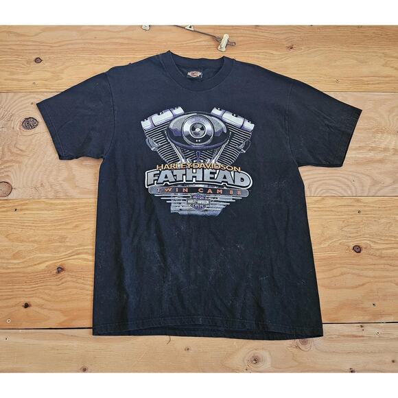 Harley-Davidson | Shirts | 9s Harley Davidson Vtwin Twin Cam Fathead ...